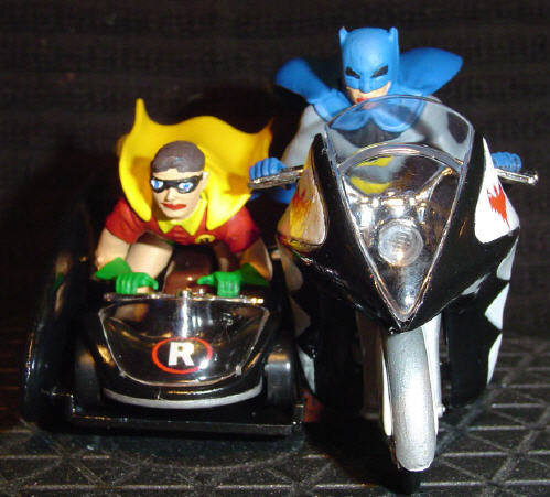 Batman Collection 1960s Bat Cycle With Robin's Detachable Go Kart